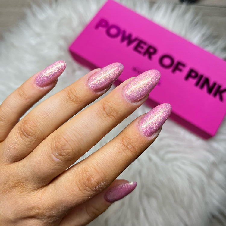 Girl Power pink gel nail polish by The Manicure Company