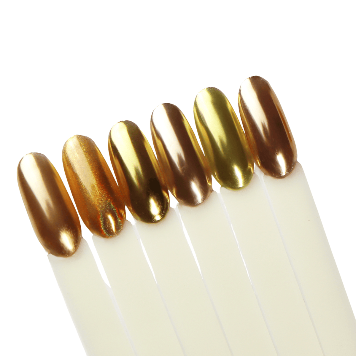 Pressed gold chrome powder for nails | Nail Shadow Pallets – The ...