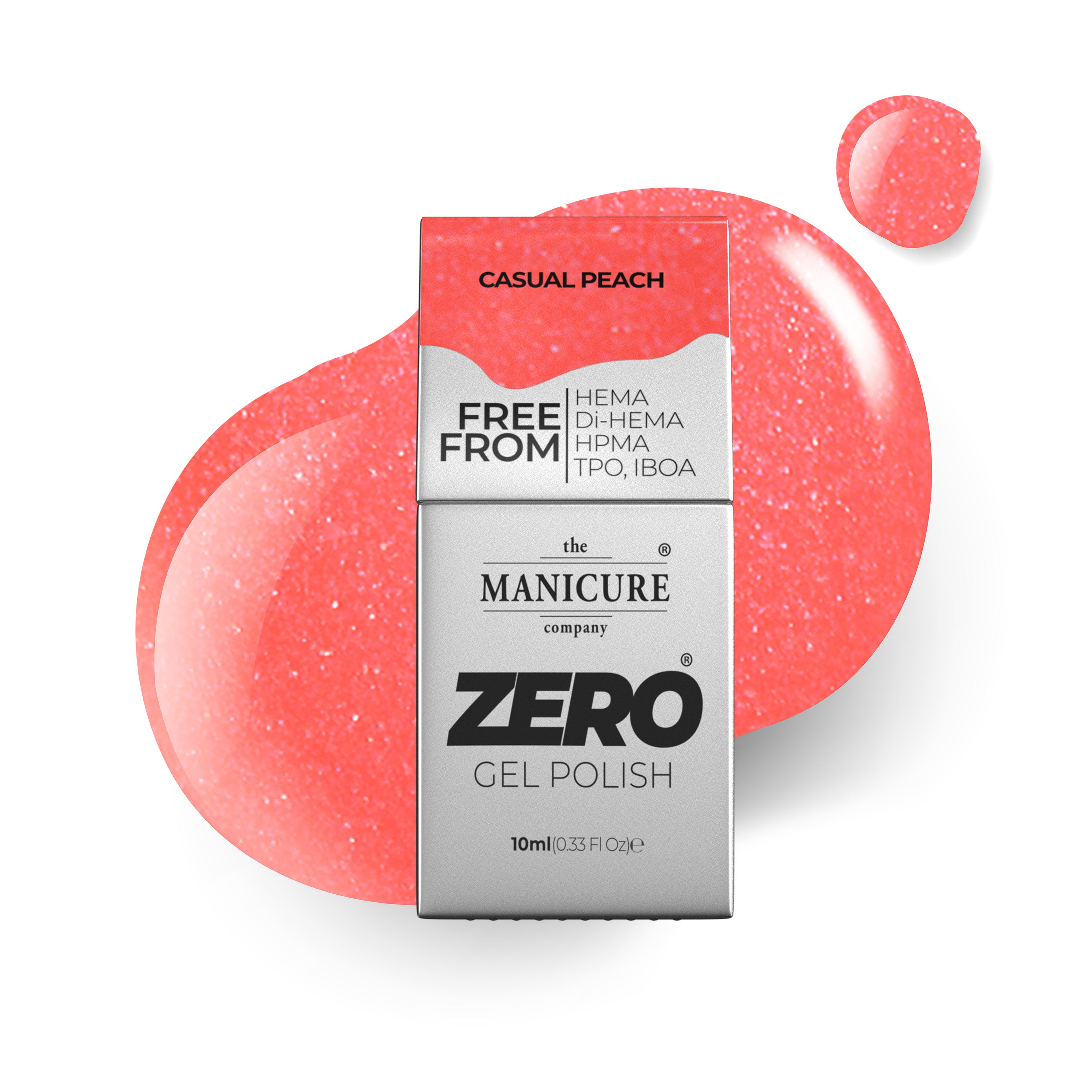 Hema Free Hypoallergenic Gel Polish - Casual Peach 10ml – The Manicure ...